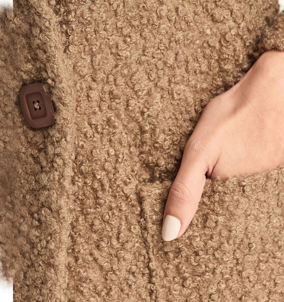 Boucle Women’s Coat With Pockets Sewing Pattern | Sew HQ