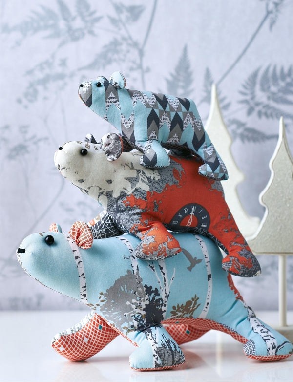 Polar Bear Family Stacking Toy Sewing Pattern | Sew HQ